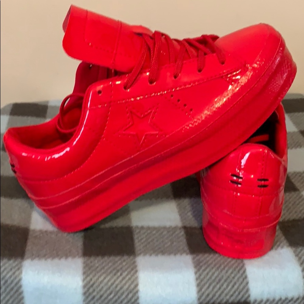 Cherry Red Converse Sneakers - Gem